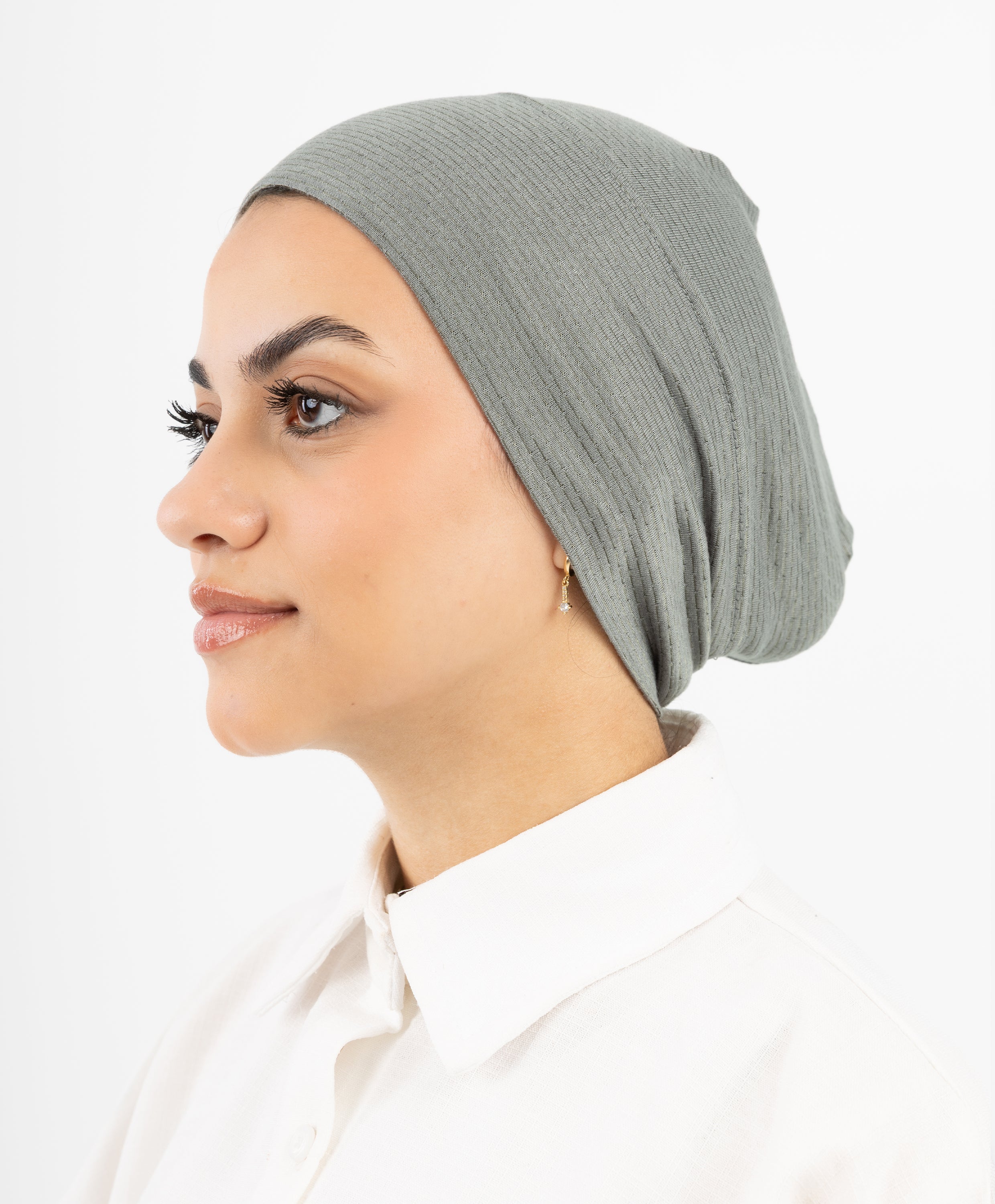 Mini Ribbed Syrian Opened Underscarf – Le Voile